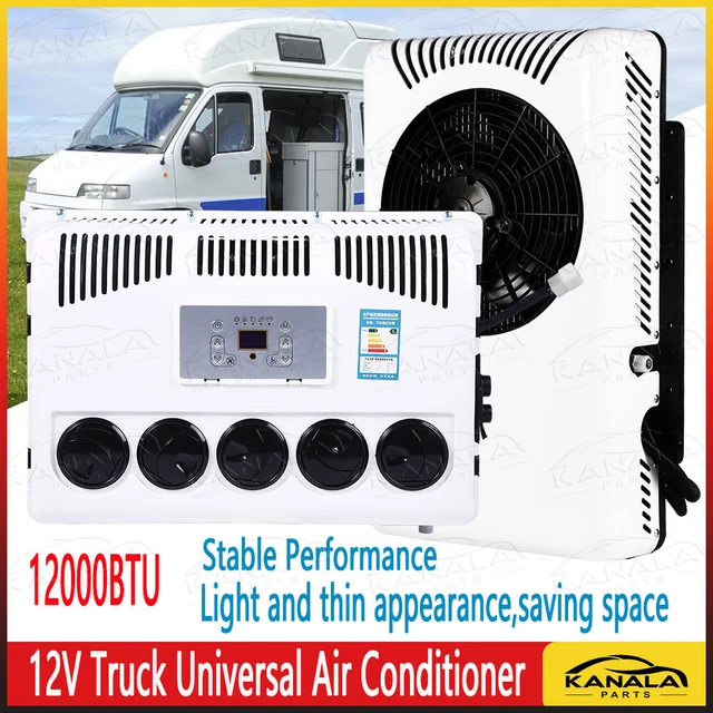 12000 BTU 12V Truck Cab Air Conditioner Split AC Fits Semi Trucks Bus ...
