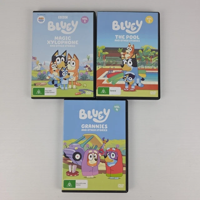 BLUEY VOLUME 1 3 4, DVD, TV Series 3x Bundle Lot Region 4 PAL - Free ...