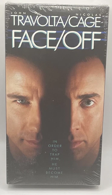 FACE/OFF (VHS TAPE, 1997, Paramount) John Travolta Nicolas Cage Factory ...