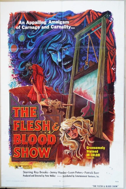 THE FLESH AND Blood Show 1973 Ray Brooks, Jenny Hanley Robin Askwith US ...
