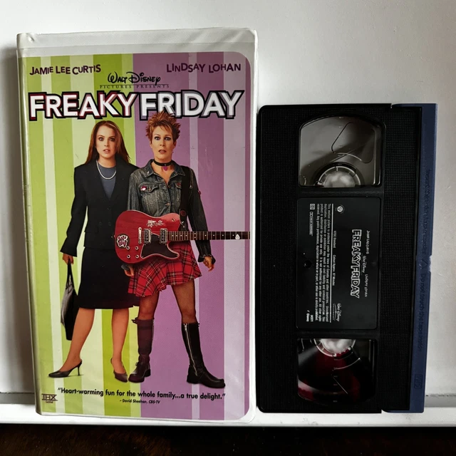 FREAKY FRIDAY VHS Tape 2003 Clamshell Jamie Lee Curtis Lindsay Lohan $9 ...
