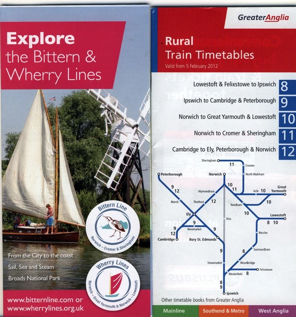 GREATER ANGLIA 2012 -Timetable' booklet - Norfolk/Suffolk + Wherry Line ...