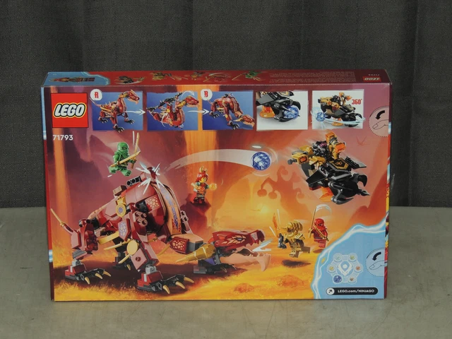 LEGO 71793 NINJAGO Dragons Rising Heatwave Transforming Lava Dragon NEW ...