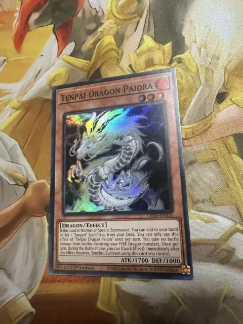 YU-GI-OH TENPAI DRAGON Paidra Super Rare LEDE EN016 Neuf ! Legacy of ...