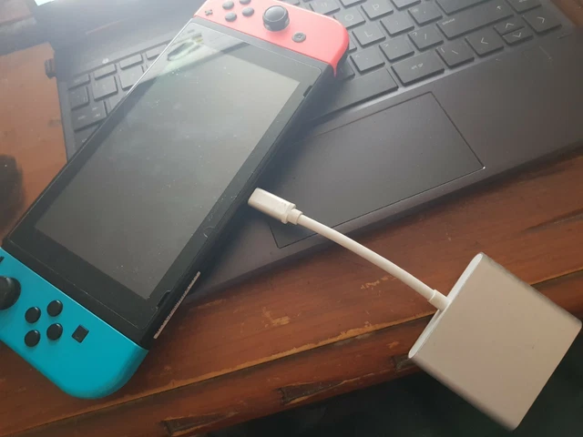 NINTENDO SWITCH MINI Dock Docking Station HDMI USB-C USB Plug Into TV ...