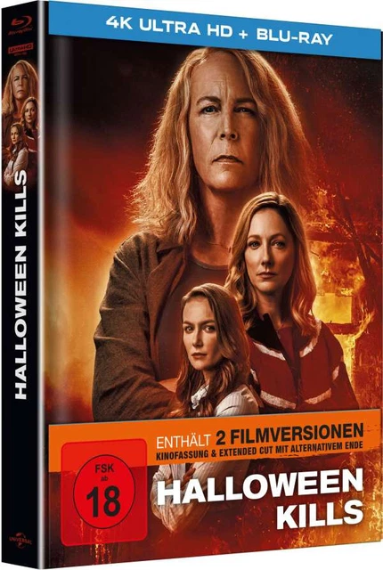 4K MEDIABOOK HALLOWEEN Kills 2021 Jamie Lee Curtis UHD Blu-Ray Extended ...