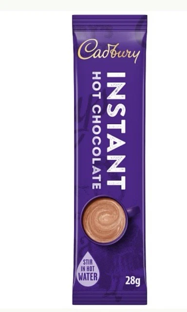 CADBURY INSTANT HOT Chocolate Drink Sachet 28g Pack size Case of 30 £21 ...