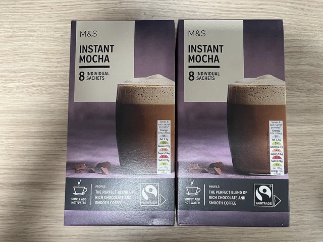M&S INSTANT MOCHA 2 Boxes 16 Individual Sachets Brand New £11.86 ...