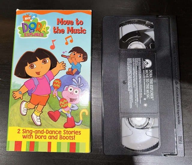 DORA THE EXPLORER Move to the Music VHS Tape 2002 Nick Jr Paramount ...