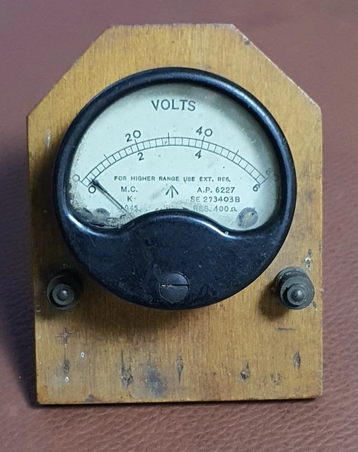 RARE WW2 VINTAGE British Army Voltmeter Ww2 Memorabilia £27.95 ...