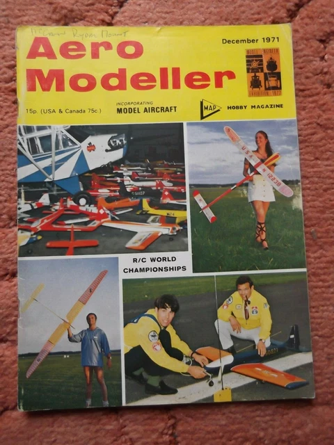AERO MODELLER MAGAZINE December 1971 Aeromodeller no free plan £1.76 ...