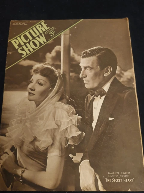RARE PICTURE SHOW Magazine 22 FEBRUARY 1947 Claudette Colbert Walter ...