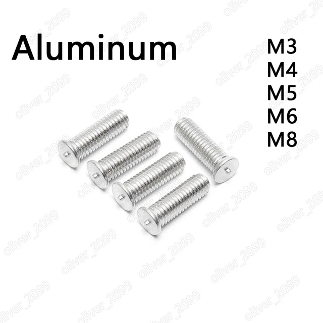ALUMINUM WELD STUDS for Capacitor Discharge Welding M3 M4 M5 M6 M8 $18.85 - PicClick AU