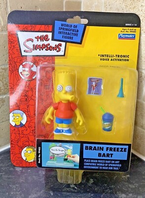 THE SIMPSONS BRAIN Freeze Bart WOS Vivid Imaginations Figure 2004 US ...