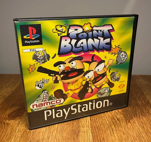 PS1 - POINT BLANK (Ex Blockbuster Rental) / + Instruction Booklet / PAL ...