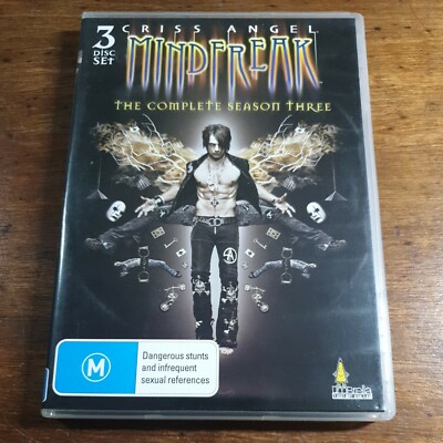 MINDFREAK COMPLETE SEASON 3 Criss Angel DVD R4 Like New! FREE POST £18. ...