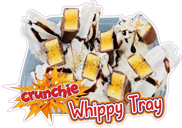 ICE CREAM VAN sticker Cadbury crunchie whippy Tray trailer decal choose ...