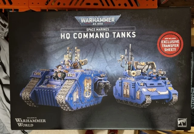 NEUF SPACE MARINES Warhammer 40k HQ Command Tank Box Warhammer World ...