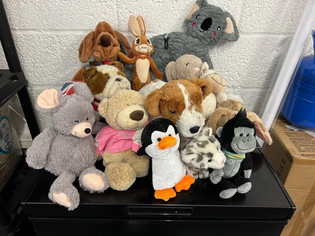 ANIMALS SOFT TOY Bundle - Dog, Mouse, Penguin, Rabbit & More! £16.27 ...