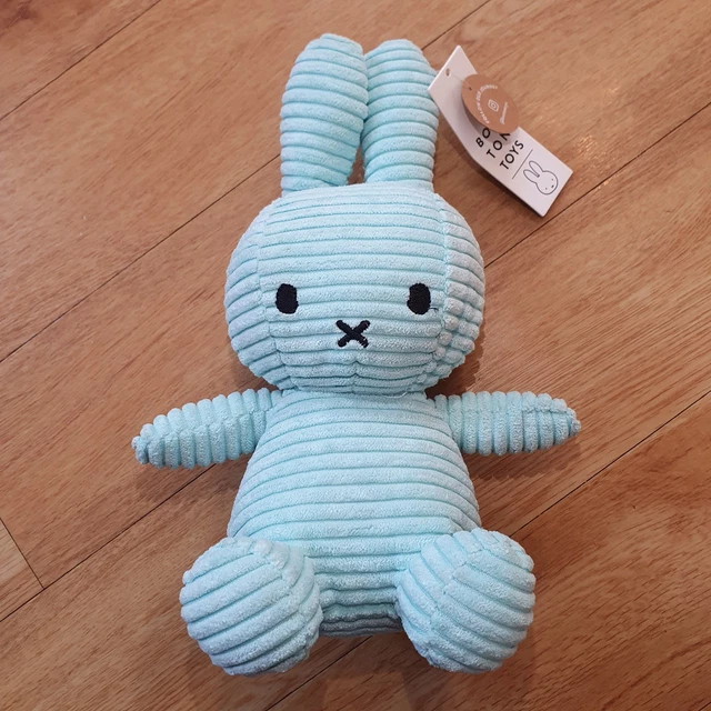 BON BON TOYS Miffy Bunny Rabbit Light Blue Soft Toy Plush Comforter ...