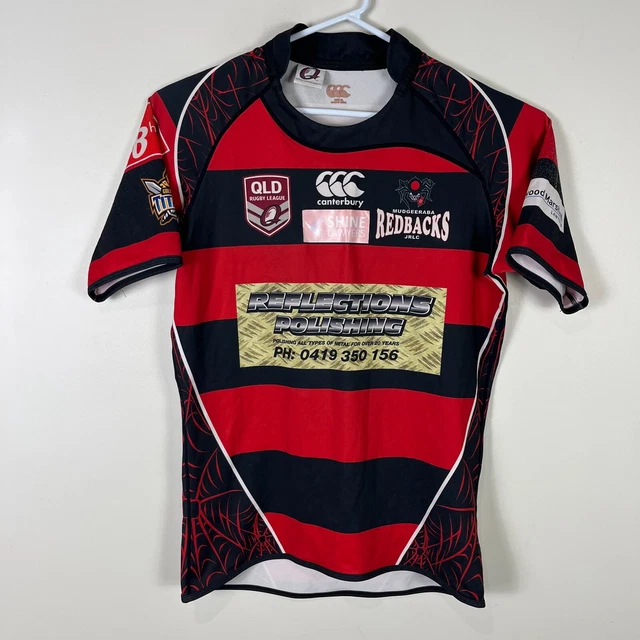 MUDGEERABA REDBACKS QRL QLD Rugby League Canterbury Player Worn Jersey ...