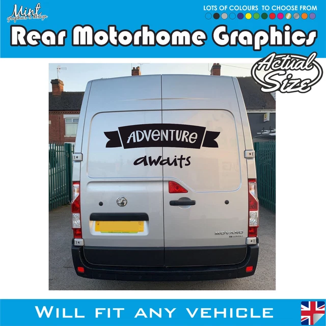 RENAULT MASTER LWB L3 4 Rear Motorhome Camper Van Graphics Decal ...