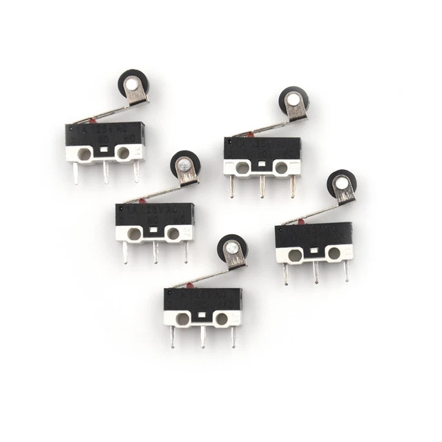 10X ULTRA MINI Micro Switch Roller Lever Actuator Microswitch SPDT Sub ...