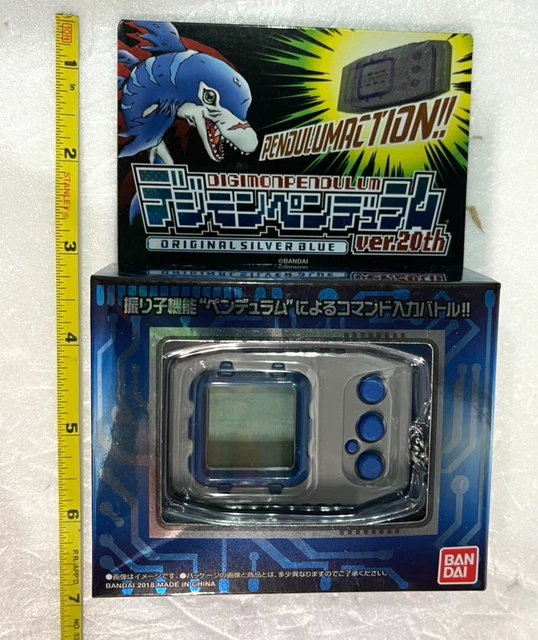 BANDAI DIGIMON PENDULUM ver.20th Original Silver Blue Digital Monsters ...