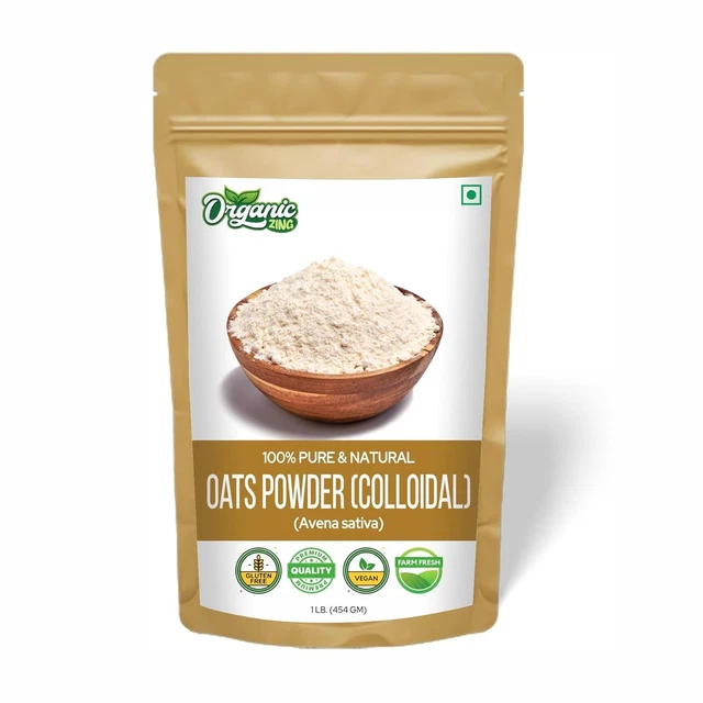 ORGANIC ZING OAT Powder (Colloidal) Gluten-Free Skincare & Recipes 454g ...