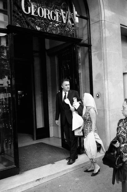 FEDERICO FELLINI HIS wife Giulietta Masina upon their arrival at t- Old ...