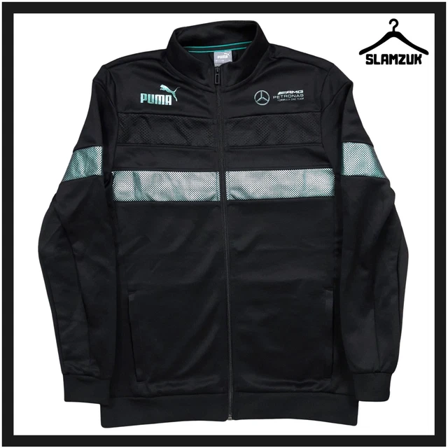 MERCEDES AMG PETRONAS Jacket Puma Large Formula 1 F1 Track Top 536420 ...