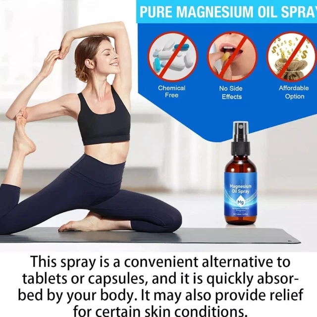 PURE MAGNESIUM OIL Spray - 100% Pure & Natural Magnesium Oil Spray UK 1 ...