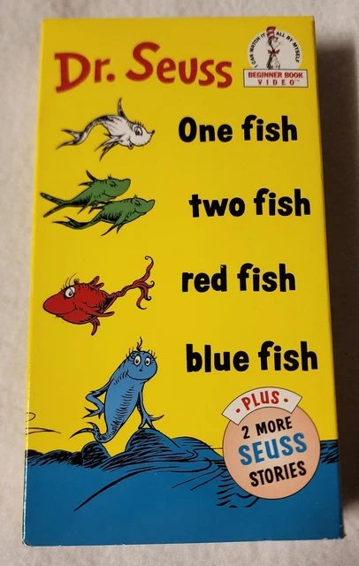 DR. SEUSS ONE FISH TWO RED BLUE Vhs Video Tape THINKS YOU CAN THINK ...