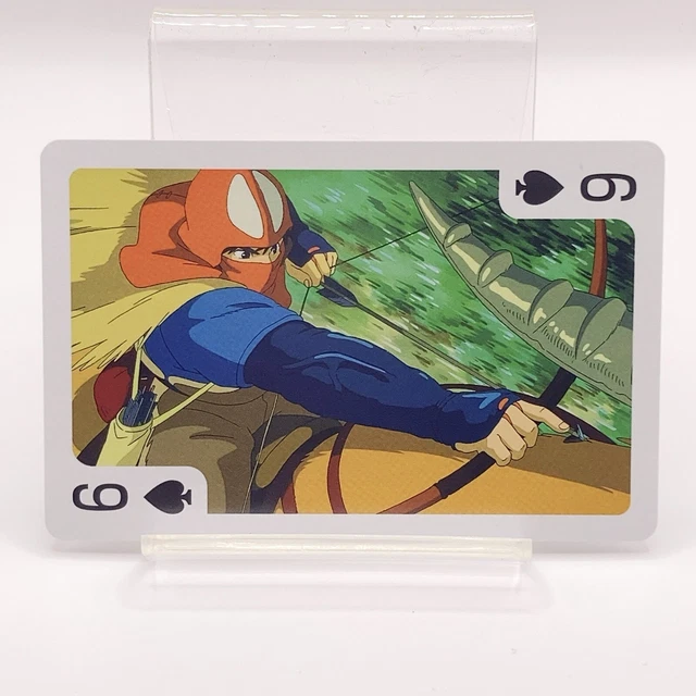ASHITAKA PRINCESS MONONOKE Japan Ghibli Anime Playing Cards spades 6 F ...