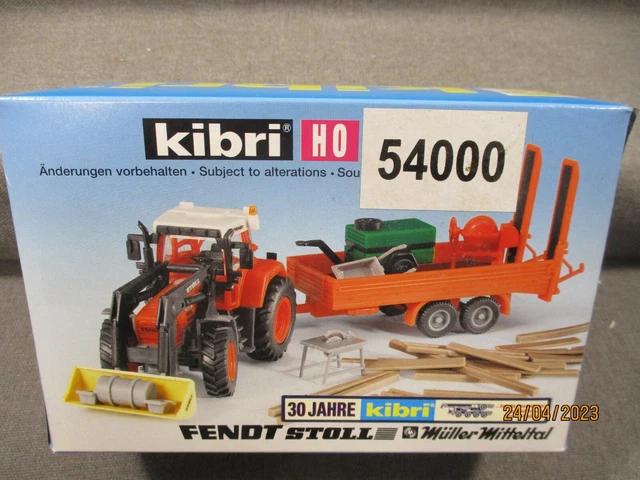 KIT KIBRI 54000 échelle H0 30 ans Kibri Fendt + chantier non ouvert ...