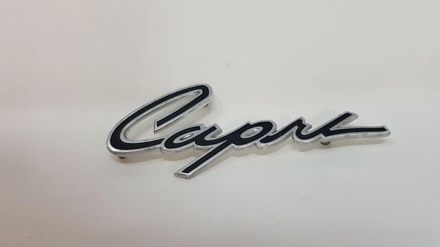FORD CAPRI MK1 Targhetta Scritta Stemma Script Logo Emblem Nuova ...
