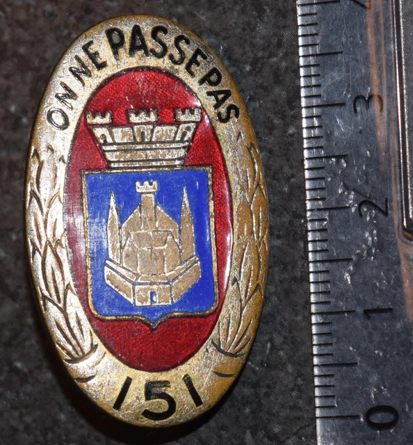 INSIGNE MILITAIRE 151° Regiment Infanterie Drago Paris Olivier Metra ...