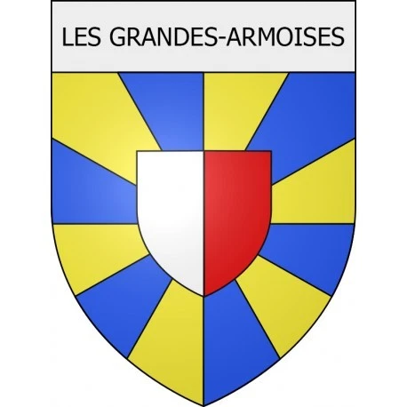 LES GRANDES-ARMOISES 08 ville Stickers blason autocollant adhésif Taille:12 cm EUR 3,99 ...