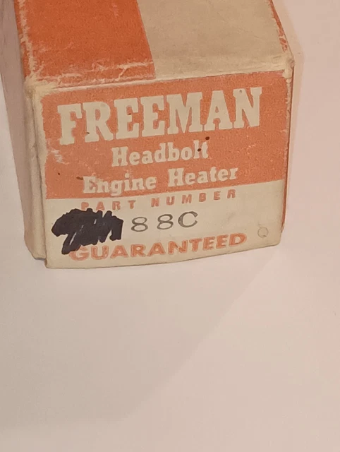 FREEMAN HEADBOLT ENGINE Heater 88C New Old Stock $41.67 - PicClick CA