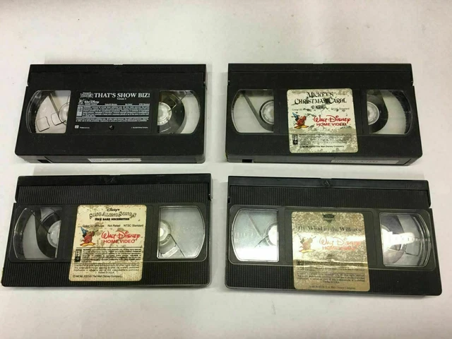 VHS VINTAGE DISNEY Topolino's Sing Along Songs nastri canto natalizio ...