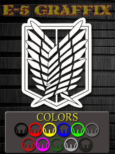 ATTACK ON TITAN SNK Anime Recon Corps Vinyl Decal Sticker Anime Manga ...