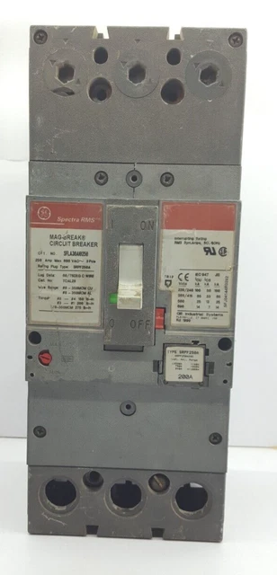 GE SFLA36AI0250 3POLE 250 Amps Circuit Breaker Spectra Rms / Tested Ok ...