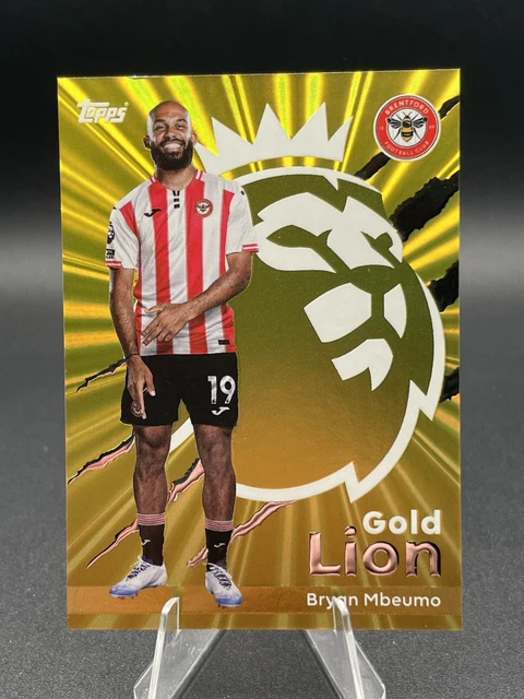 BRYAN MBEUMO GOLD Lion Topps Premier League 2025/2026 25/26 Brentford ...