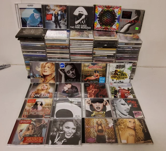 145 X 00S Pop CD Joblot- James Arthur Shakira Pink Sheeran Avril ...