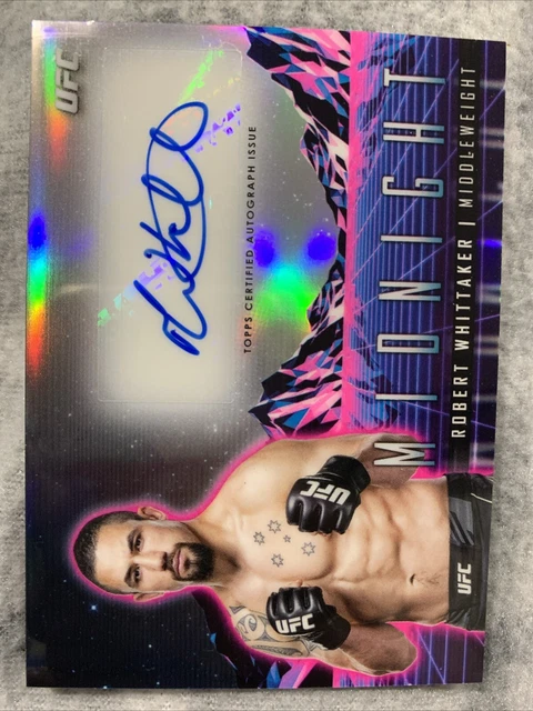 ROBERT WHITTAKER 2024 Topps Ufc Midnight Horizon Auto Sp EUR 18,67 ...