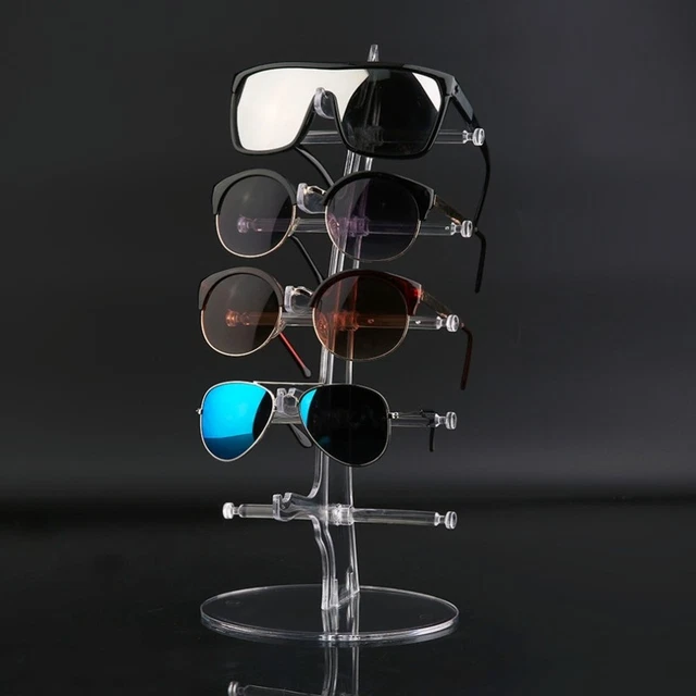 MULTI LAYERS SUNGLASS Holder Acrylic Eyewear Display Rack for Glasses ...