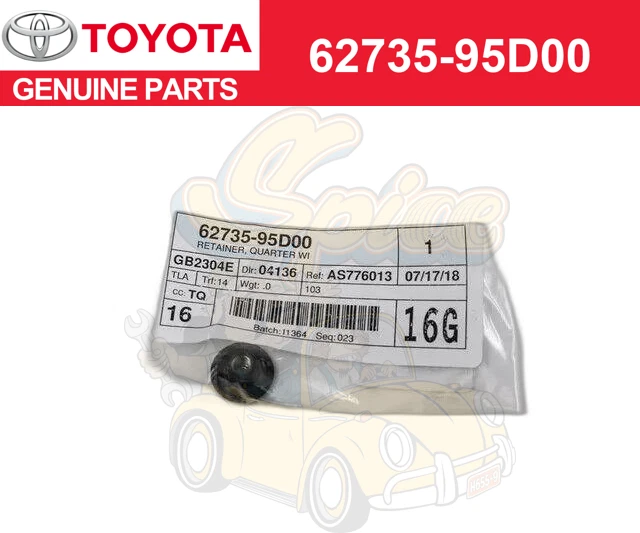 TOYOTA GENUINE RETAINER, BACK DOOR HINING, RH/LH RAV4 SXA1 62735 ...