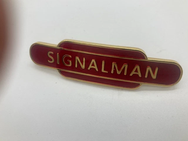 BRITISH RAILWAYS CAP Hat Badge Totem Signalman Red Midlands Region £13. ...