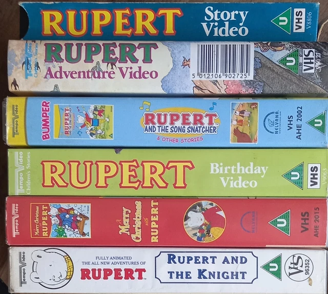 RUPERT BEAR - Collection Of Six VHS Video Tapes EUR 17,52 - PicClick FR