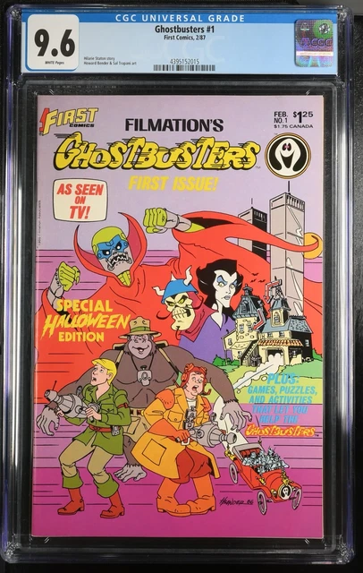 FILMATIONS GHOSTBUSTERS #1 - Cgc 9.6 Wp - Nm+ 1987 £75.62 - PicClick UK
